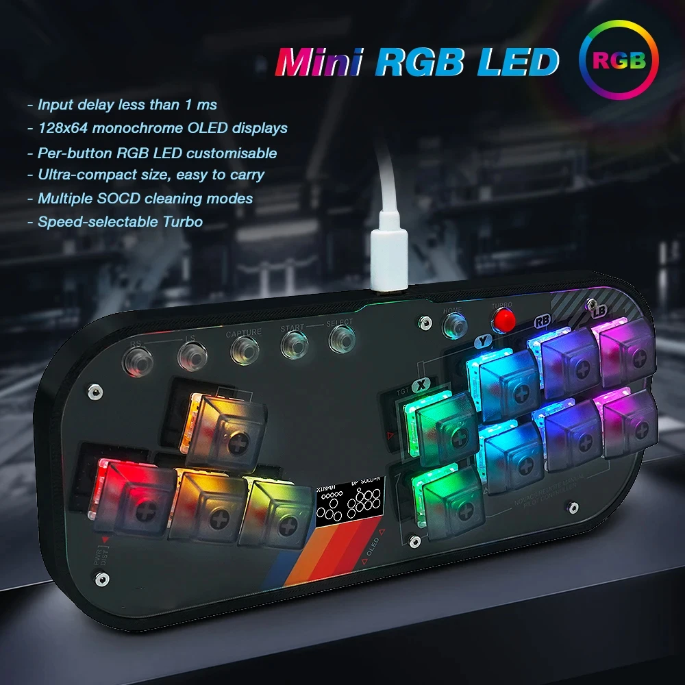 HitBox SOCD Arcade Stick RGB Cherry Switch - Pccables