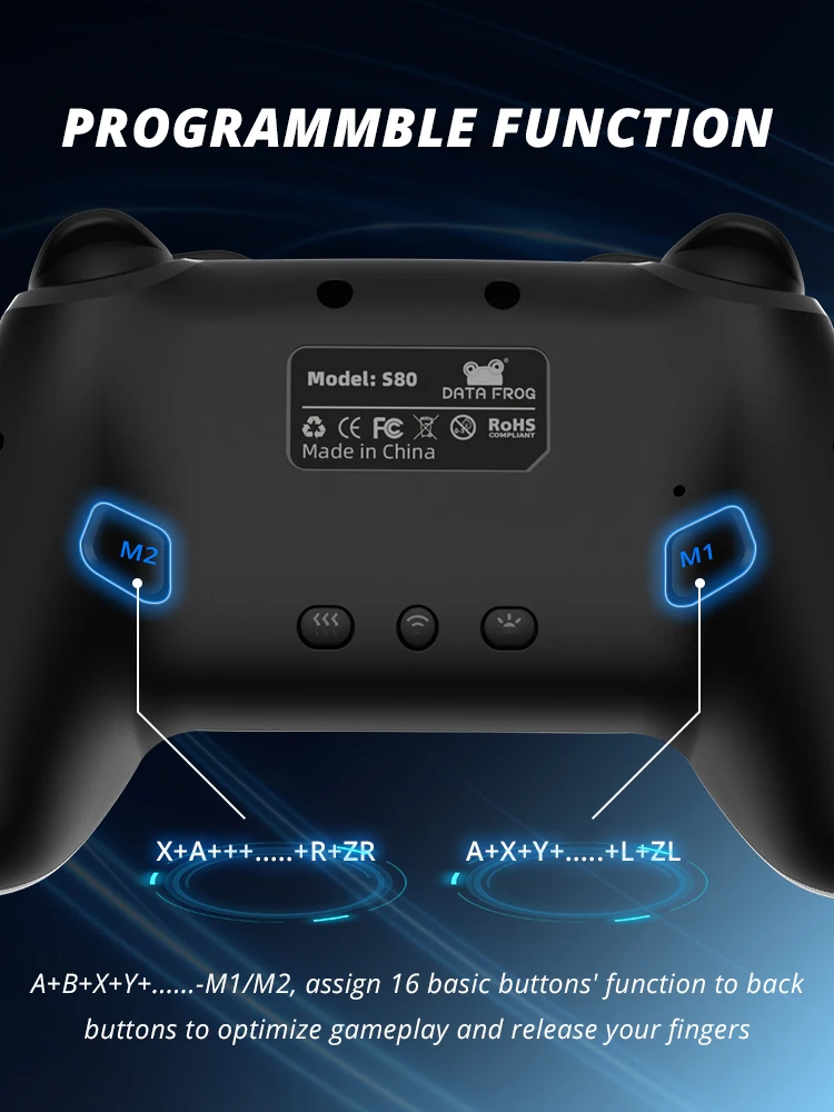 Controlador inalámbrico DATA FROG para consola Switch OLED/Lite Pro ...
